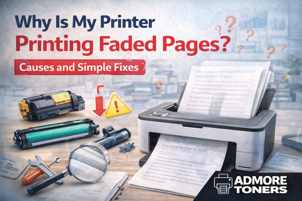 Why Is My Printer Printing Faded Pages? Causes and Fixes - Admore Toners